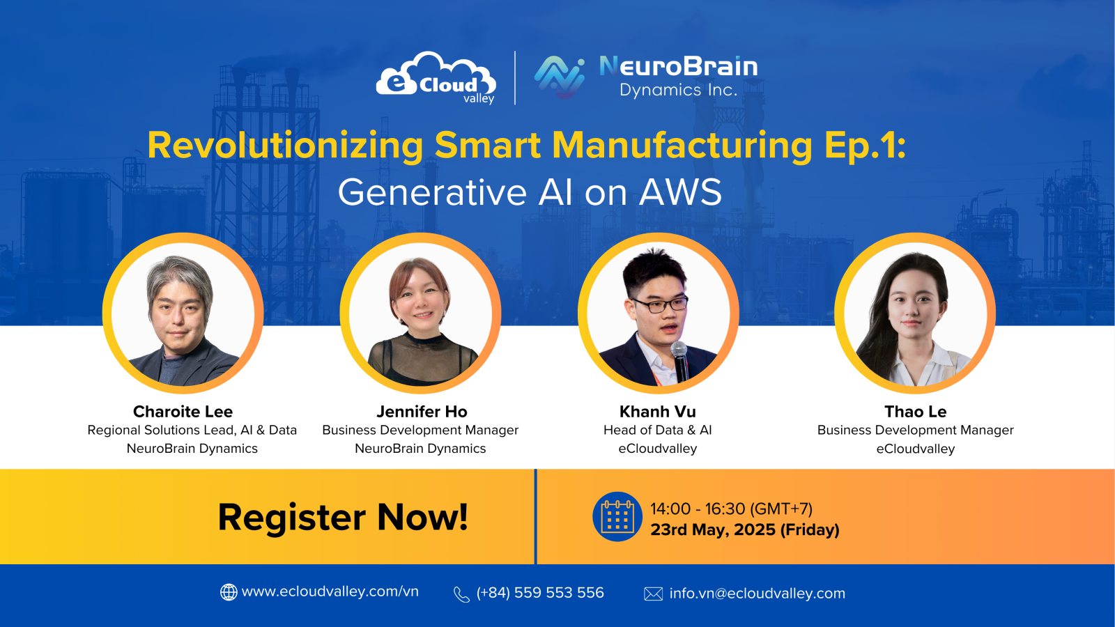 Webinar by eCloudvalley & NBD: Revolutionizing Smart Manufacturing with Generative AI on AWS ...
