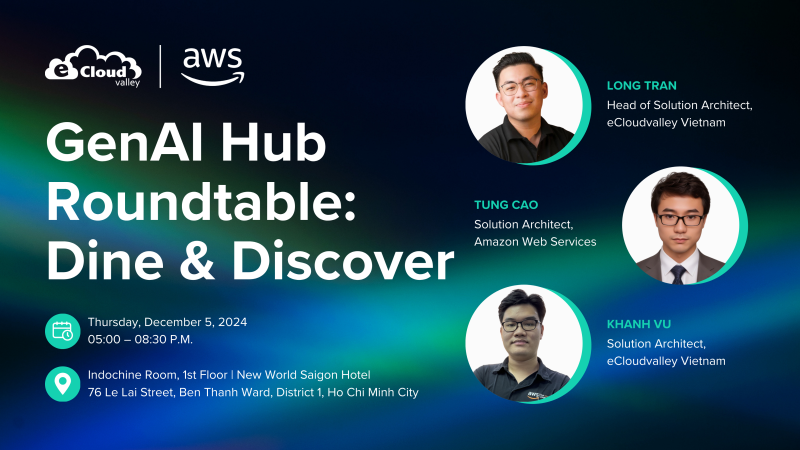 GenAI Hub Roundtable: Dine & Discover | eCloudvalley & AWS Event | eCloudvalley